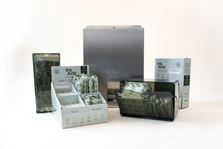 Iris + Arlo. Sustainable period products that change lives.