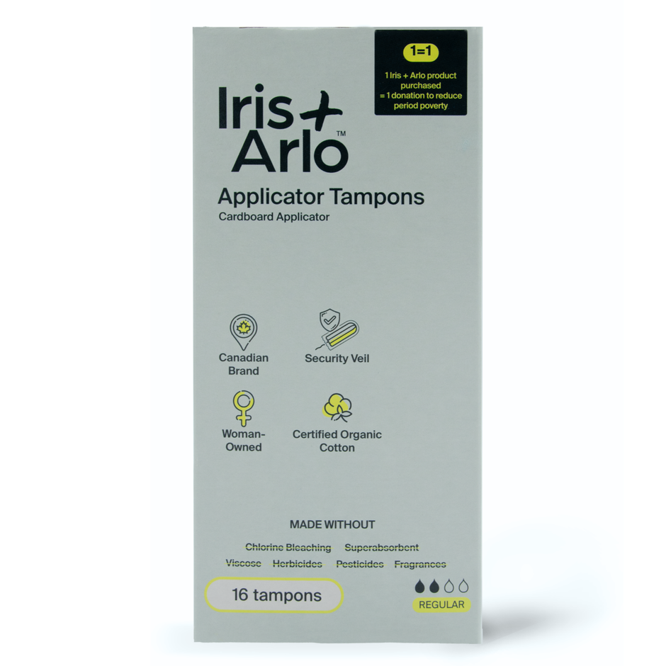 Iris + Arlo. Sustainable period products that change lives.