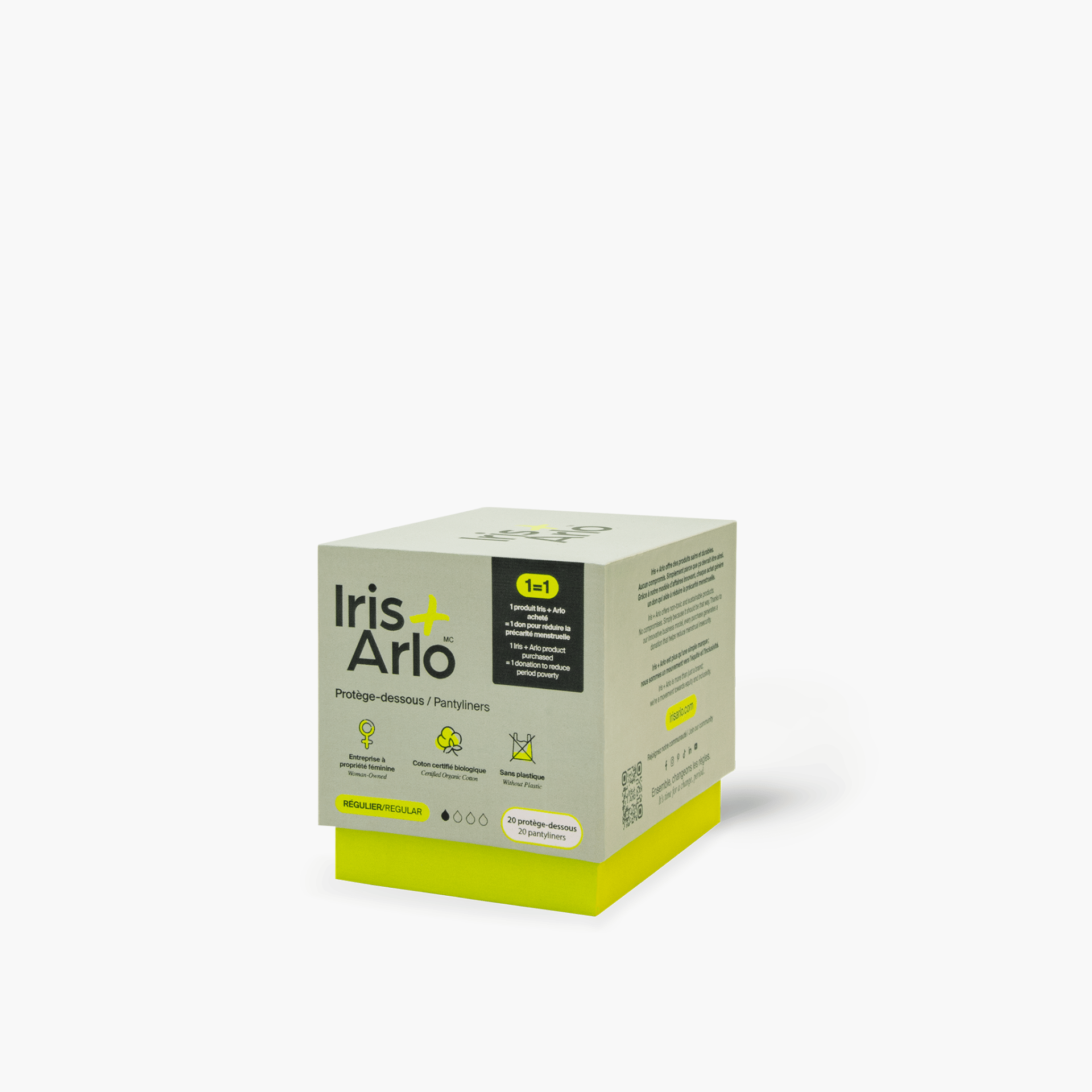 100% Organic Cotton Pantyliners – Iris + Arlo